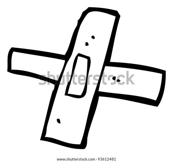 Sticking Plaster Cartoon Raster Version Stock Illustration 93612481 ...