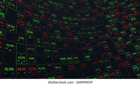 Stock Display Panel Random Digits Indexes Stock Illustration 244994929 ...