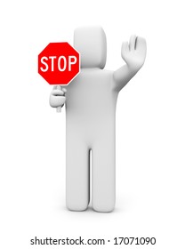 6,428 3d man stop Images, Stock Photos & Vectors | Shutterstock