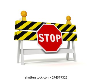 Stop Barrier Stock Illustration 294579323