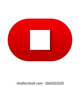 Stop Button Icon High Resolution Images Stock Illustration 2063322620 ...