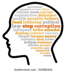 Stop Corruption Bribery Word Cloud Concept Stock Illustration 319082456 ...