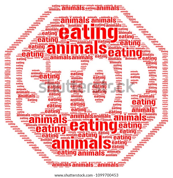 Stop Eating Animals Stock Illustration 1099700453 | Shutterstock