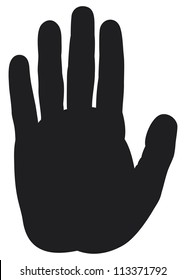 4,175 Man stop hand silhouette Images, Stock Photos & Vectors ...
