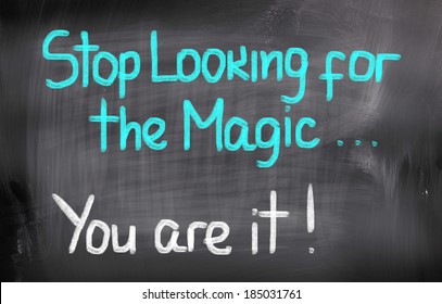 Stop Looking Magic You Concept Stock Illustration 185031761 | Shutterstock