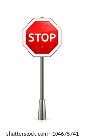 Stop Sign Bitmap Copy Stock Illustration 104675741 | Shutterstock