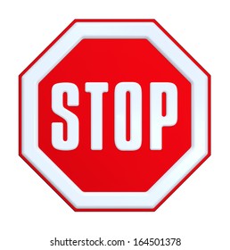 Stop Sign Computer Generated 3d Photo Stock Illustration 164501378 ...
