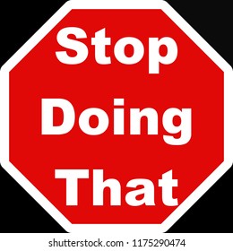 Stop Sign Message Stock Illustration 1175290474 | Shutterstock
