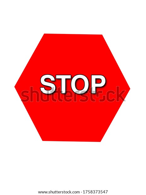 Stop Sign New Shape Stock Illustration 1758373547 | Shutterstock