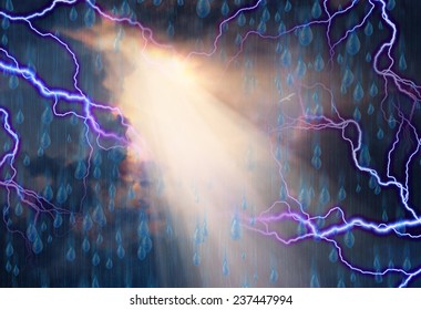 Storm Light Streaming Stock Illustration 237447994 | Shutterstock