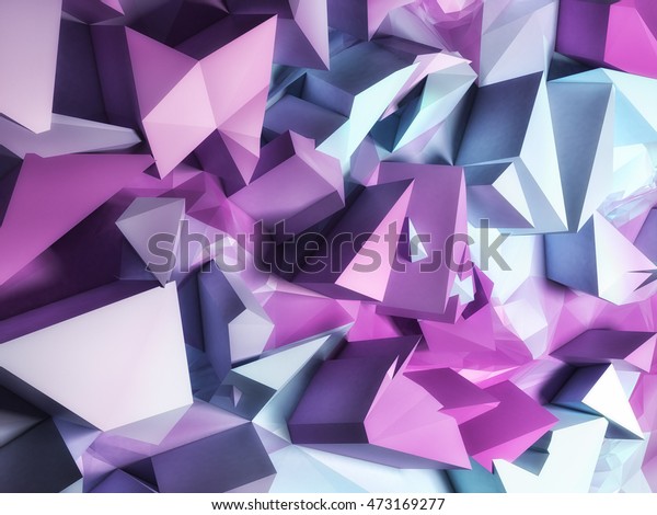 Strange Abstract Background Made Triangle Squares Stock Illustration ...