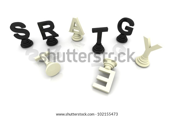 Strategy Chess 3d Render Font Stock Illustration 102155473 | Shutterstock