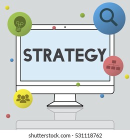 Strategy Creative Process Marketing Development Concept Stock ...