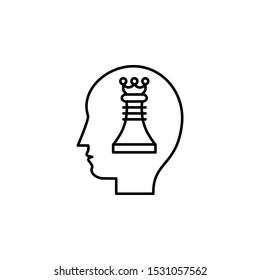 Strategy Head Consumer Icon Element Consumer Stock Illustration ...