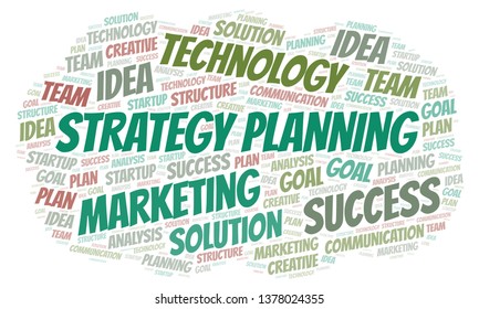 Strategy Planning Word Cloud Stock Illustration 1378024355 | Shutterstock