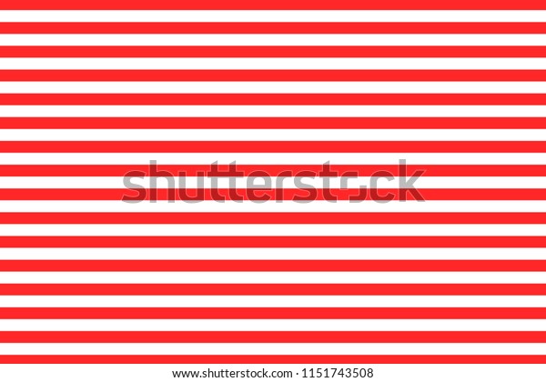 Stripe Horizontal Pattern Red White Design Stock Illustration ...