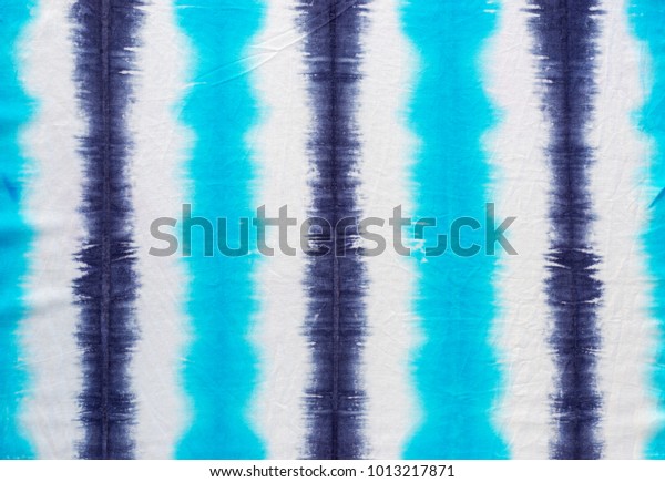 Striped Tie Dye Pattern On Cotton Stock Illustration 1013217871
