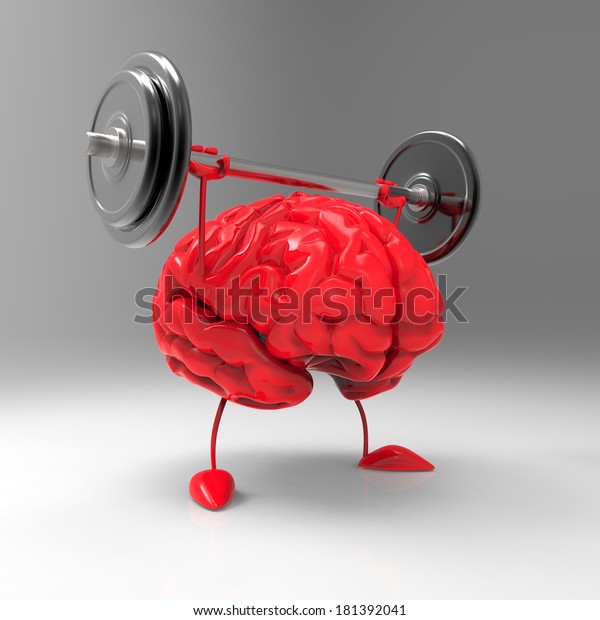 Strong Brain Stock Illustration 181392041