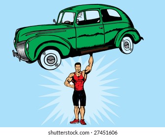 16,675 Man lifting a car Images, Stock Photos & Vectors | Shutterstock