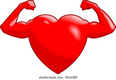 Strong Heart Stock Illustration 9052309 | Shutterstock