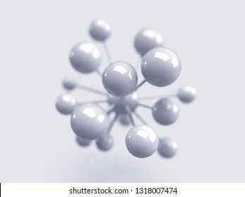 Structural Chemical Formula Model Molecule 3d Stock Illustration ...
