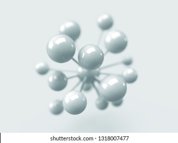 Structural Chemical Formula Model Molecule 3d 스톡 일러스트 1318007474 ...