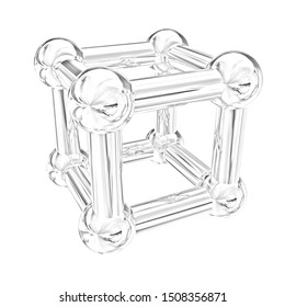 Structural Chemical Formula Model Molecule 3d Stock Illustration ...