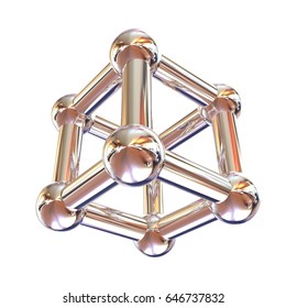 Structural Chemical Formula Model Molecule 3d Stock Illustration ...