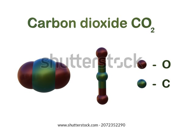 Structural Chemical Formula Molecular Model Carbon Stock Illustration ...