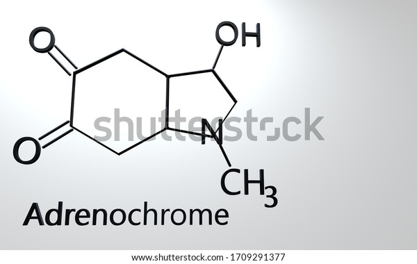 Structural Formula Adrenochrome Adrenochrome Chemical Compound Stock ...