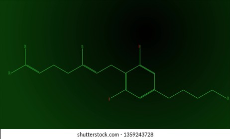 Group Cannabinoid Molecules Black Background 스톡 일러스트 1359243197 ...