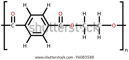 Structural Formula Polyethylene Terephthalate Polyester Stock ...