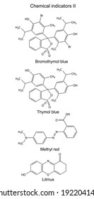 Structural Formulas Chemical Indicators Bromothymol Blue Stock ...