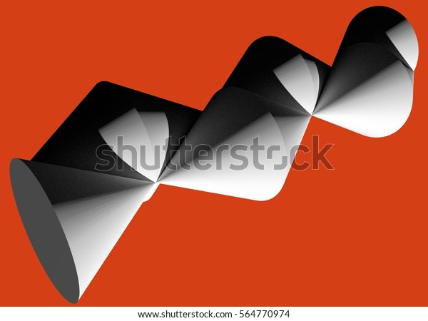 Structure Cones Forming Braid Modern Art Stock Illustration 564770974 ...