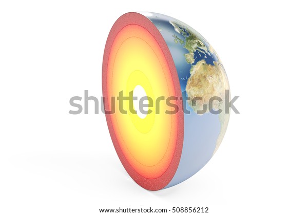 Structure Earth Planet 3d Rendering Isolated Stock Illustration ...