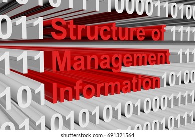 Ilustrasi Stok Structure Management Information Form Binary Code ...