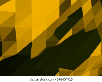 Structure Orange Triangles 3d Rendering Stock Illustration 596404715 ...
