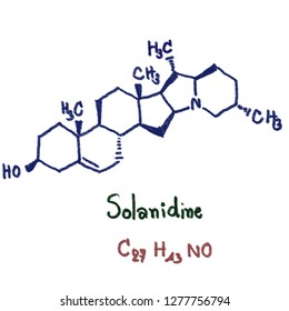 Structure Solanidine Stock Illustration 1277756794