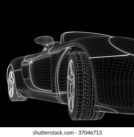 Ilustrasi Stok Structure Threedimensional Model Car 37046713 | Shutterstock