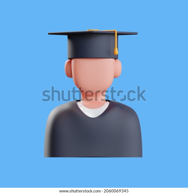 Student 3d Icon 3d Rendering Icon Stock Illustration 2060069345 ...