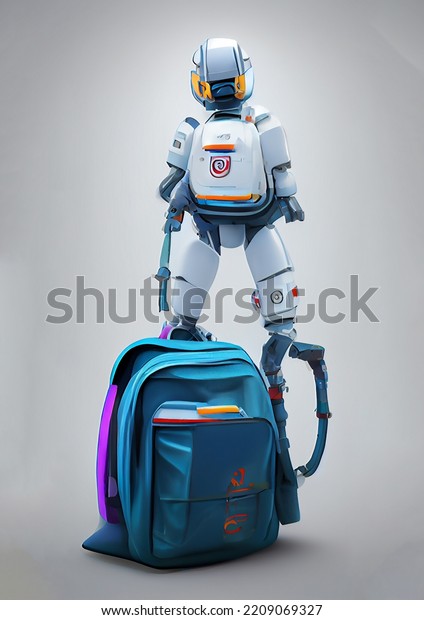 Student Robot Character Back School 3d Stock Illustration 2209069327 ...