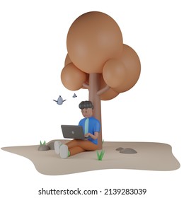 1,307 College students under a tree Images, Stock Photos & Vectors ...