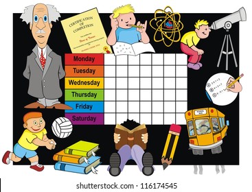 1,560 Class schedule icon Images, Stock Photos & Vectors | Shutterstock