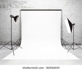 Studio Light Setup Backdrop Stock Illustration 363564419 | Shutterstock