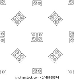 Studio Speakers Pattern Seamless Repeat Geometric Stock Illustration ...