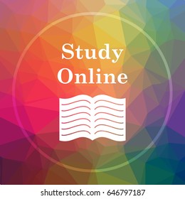 Study Online Icon Study Online Website Stock Illustration 646797187 ...