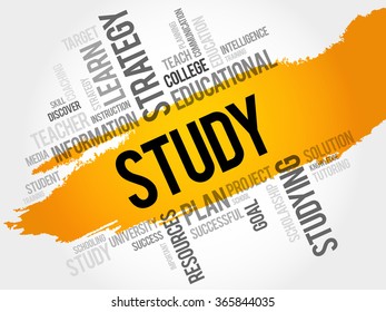 Study Word Cloud Education Concept Stock Illustration 365844035 ...