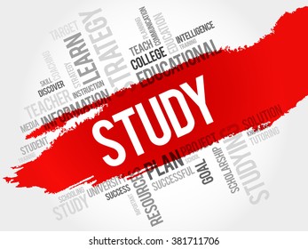 Study Word Cloud Education Concept Stock Illustration 381711706 ...