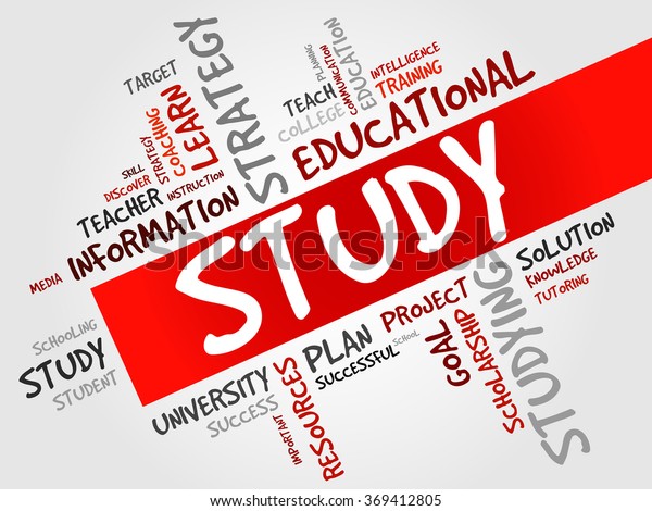 Study Word Cloud Education Concept Stock Illustration 369412805 ...