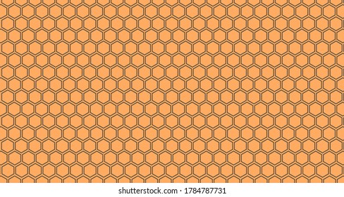 Stylish Hexagonal Line Pattern Background Design Stock Illustration ...